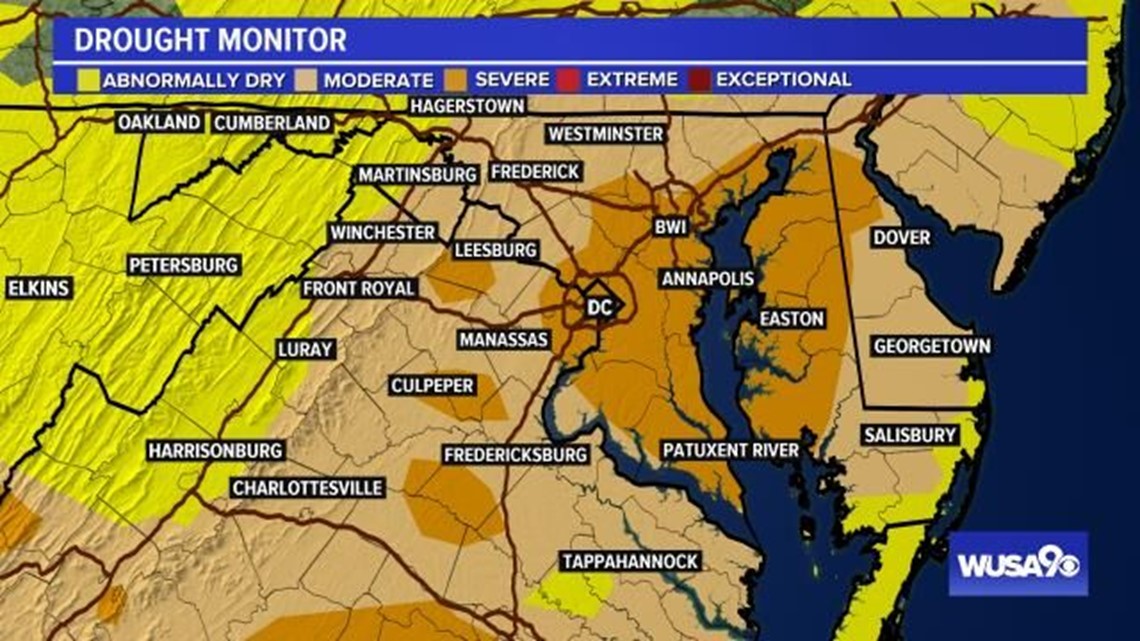 Wednesday's rain helps ease the drought across DC, MD, VA | wusa9.com