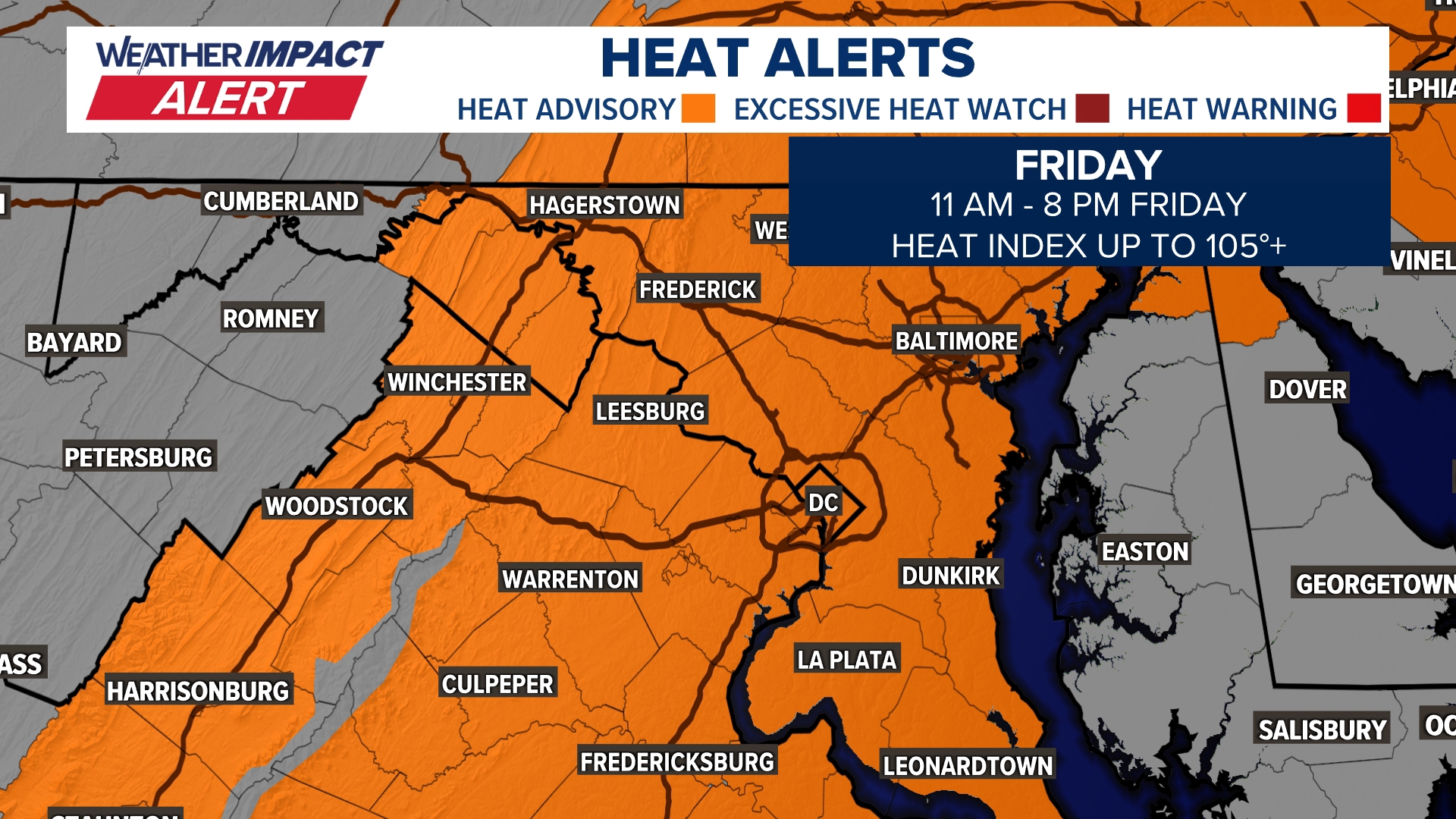DC Forecast | Intense heat with potentially strong storms back in play ...