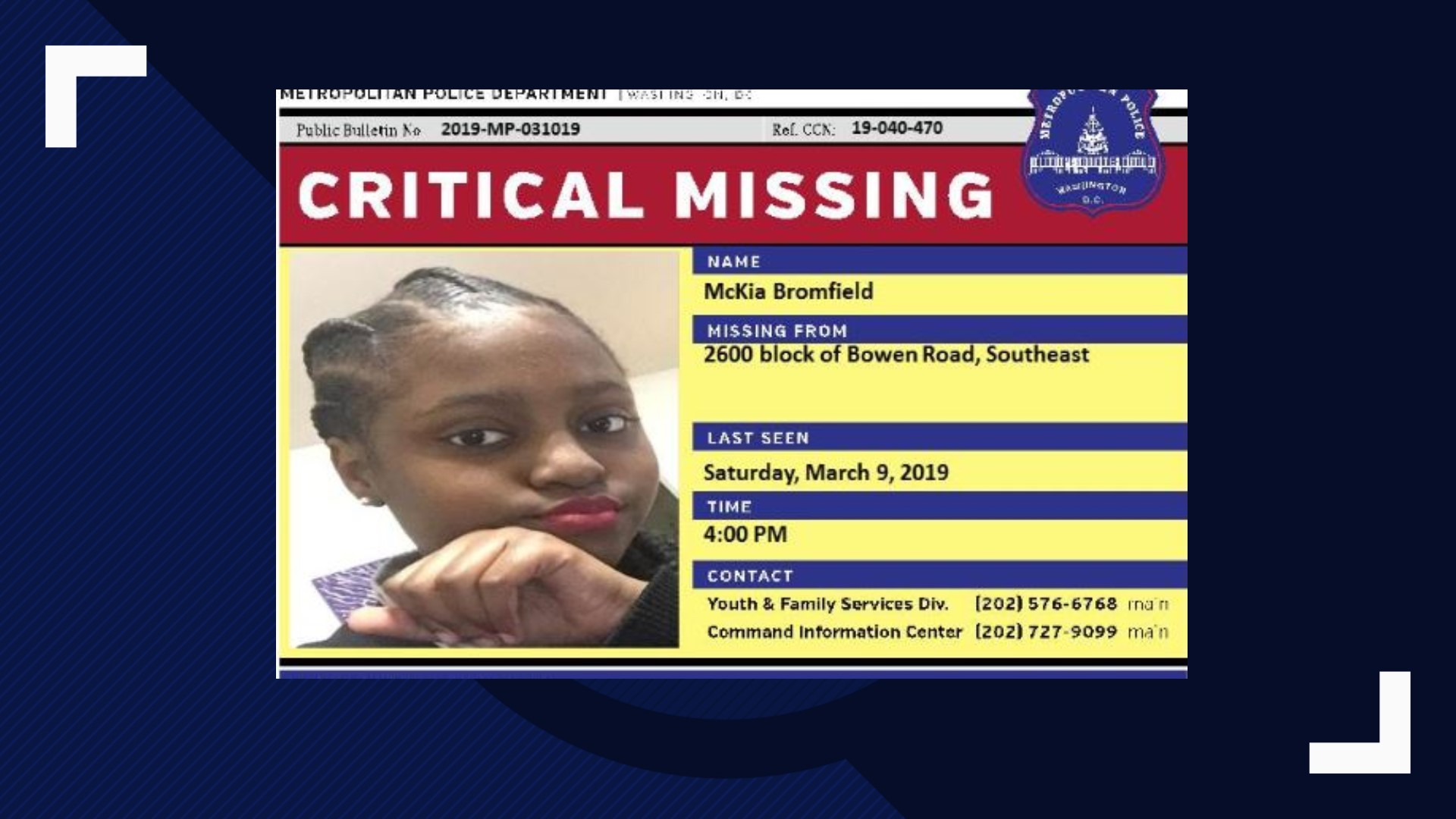 MISSING: 14-year-old girl from Southeast DC | wusa9.com