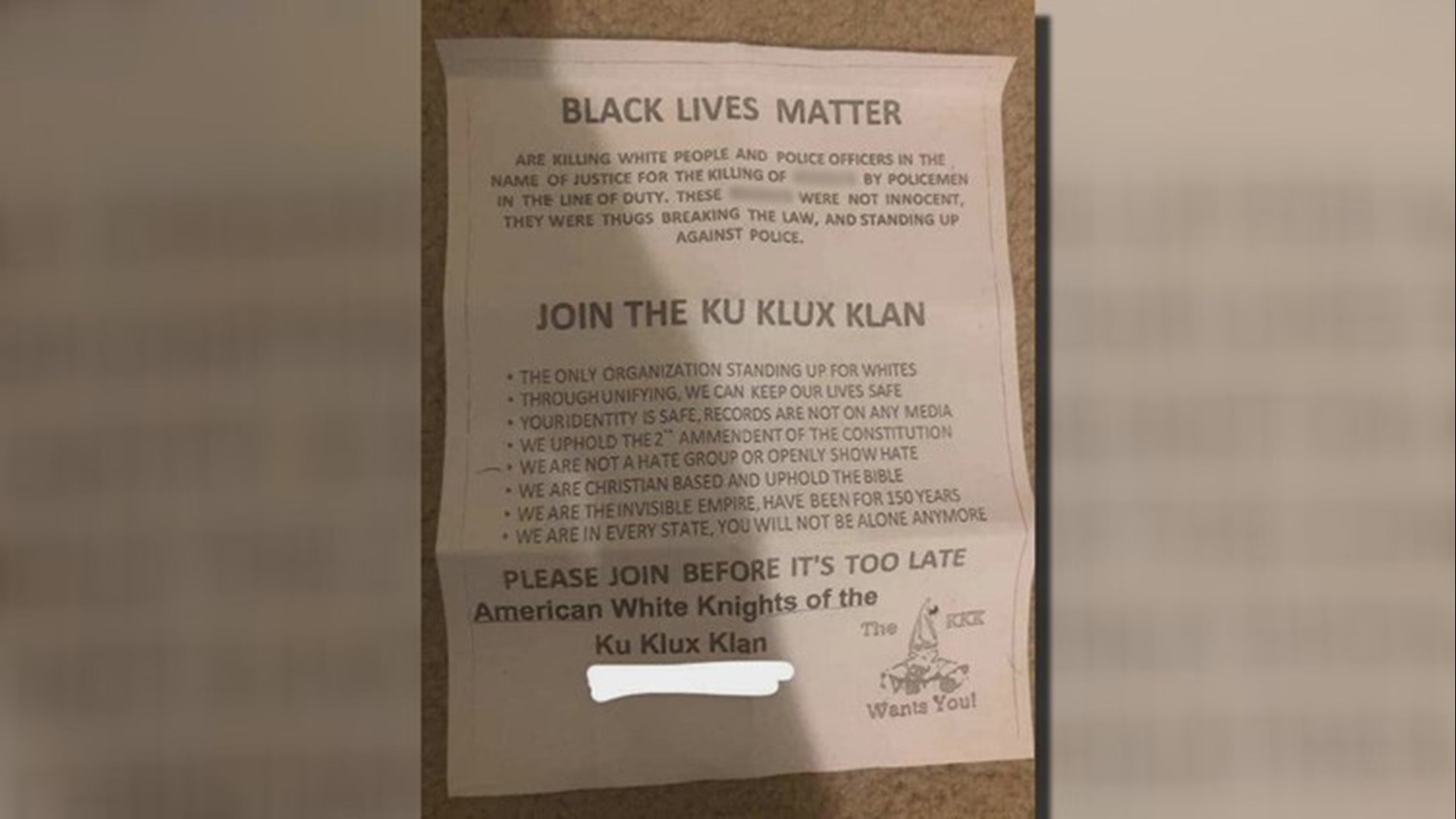 White supremacist propaganda cases 2020 DC, Maryland, Virginia | wusa9.com