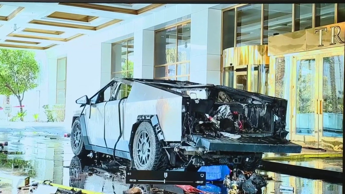 Cybertruck explosion outside Trump hotel being investigated as possible ...