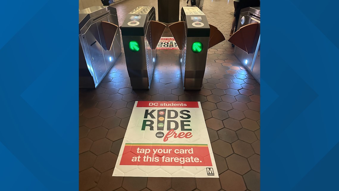 Kids Ride Free: Metro unveils new faregate lanes for students | wusa9.com