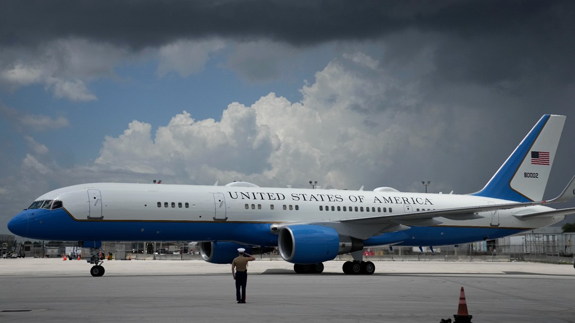 Air Force 2 diverted to Dulles International due to weather | wusa9.com