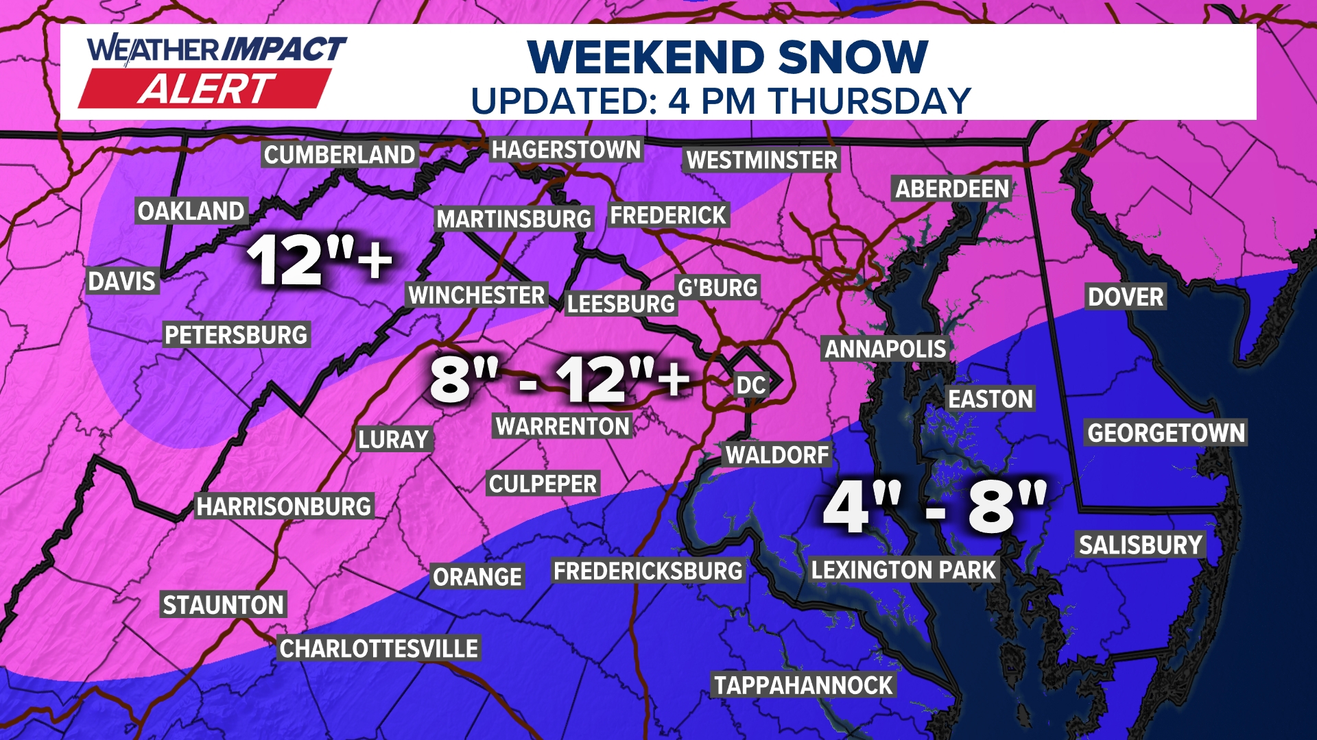 DC Forecast | Arctic cold arrives Saturday ahead of snow later at night ...
