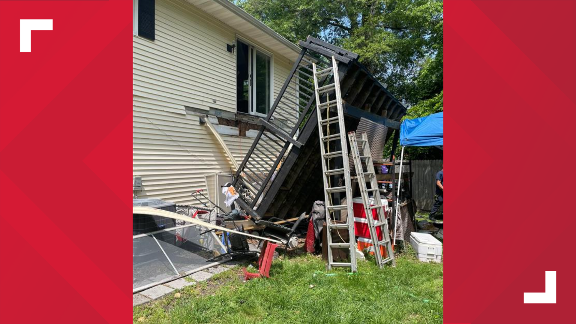 4 injured in deck collapse in Clinton, Maryland | wusa9.com