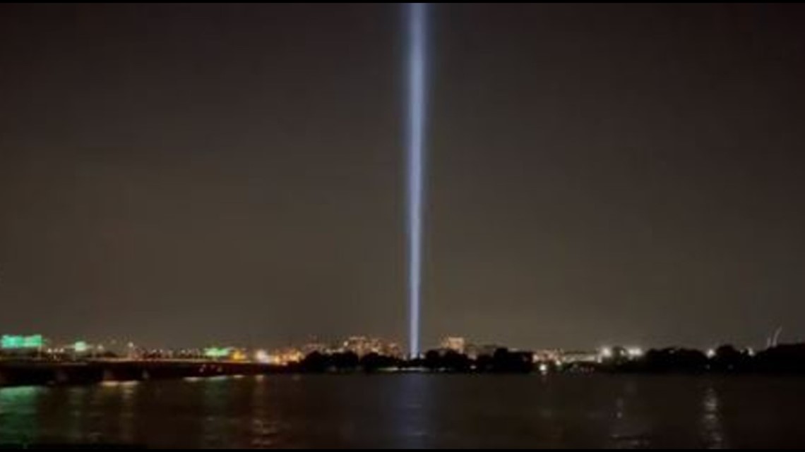 Pentagon 9/11 light tribute returns to DC | wusa9.com