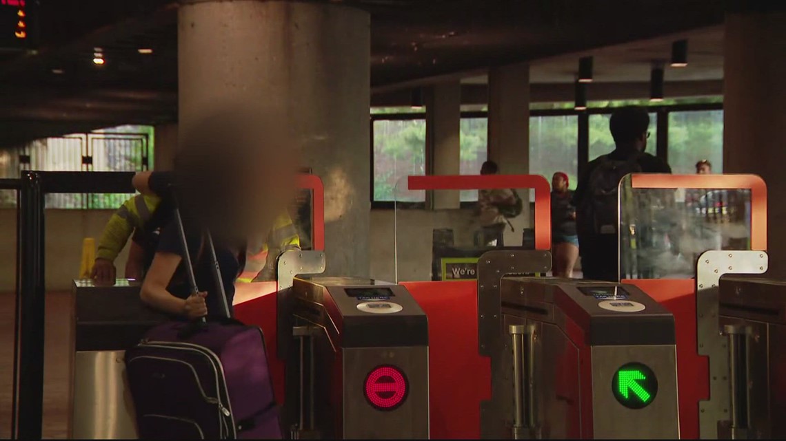 Video: 'Fare evaders' continue to jump as WMATA installs new gates in ...