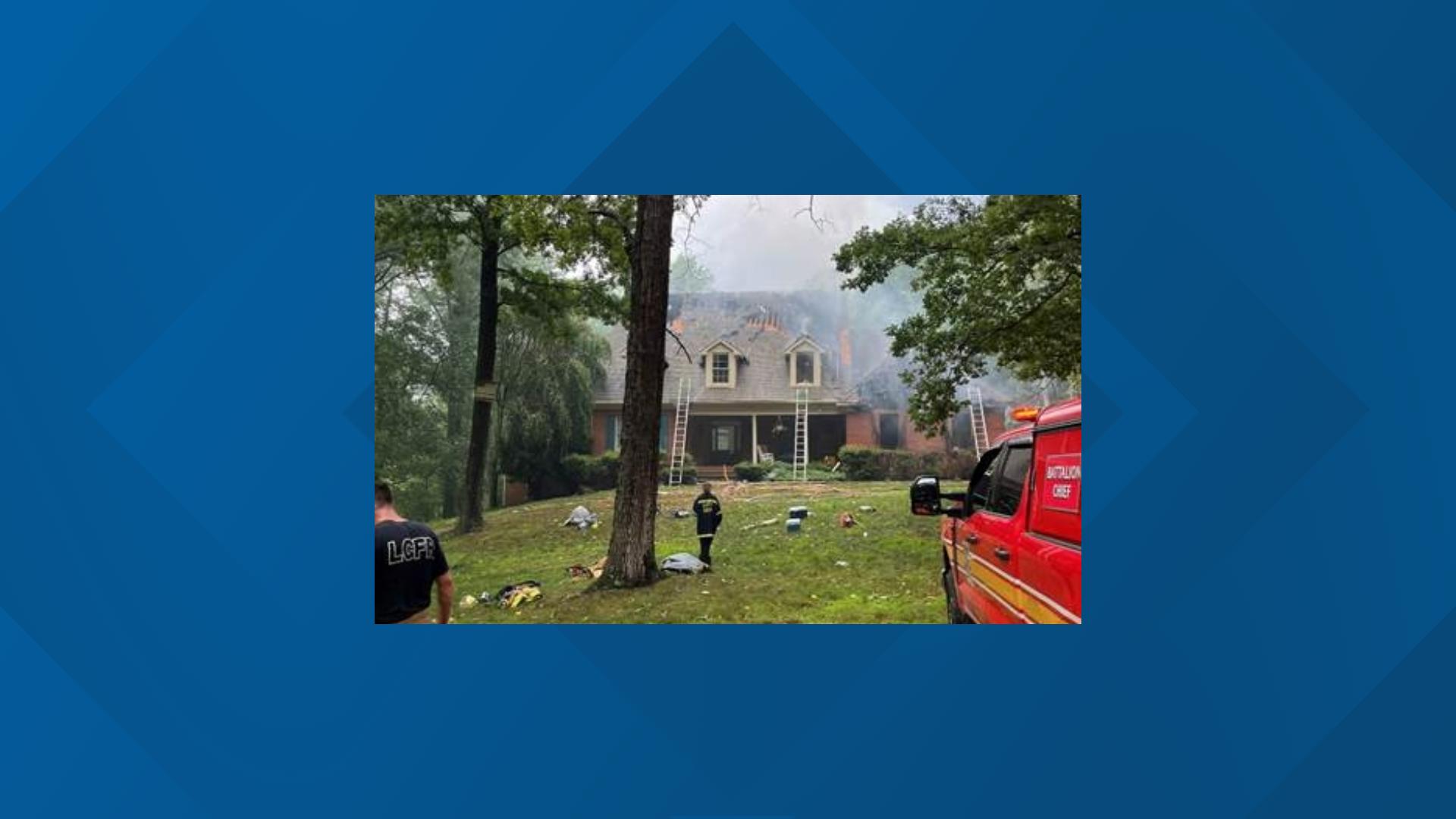 House fire caused by lightning leaves 25 people displaced | wusa9.com