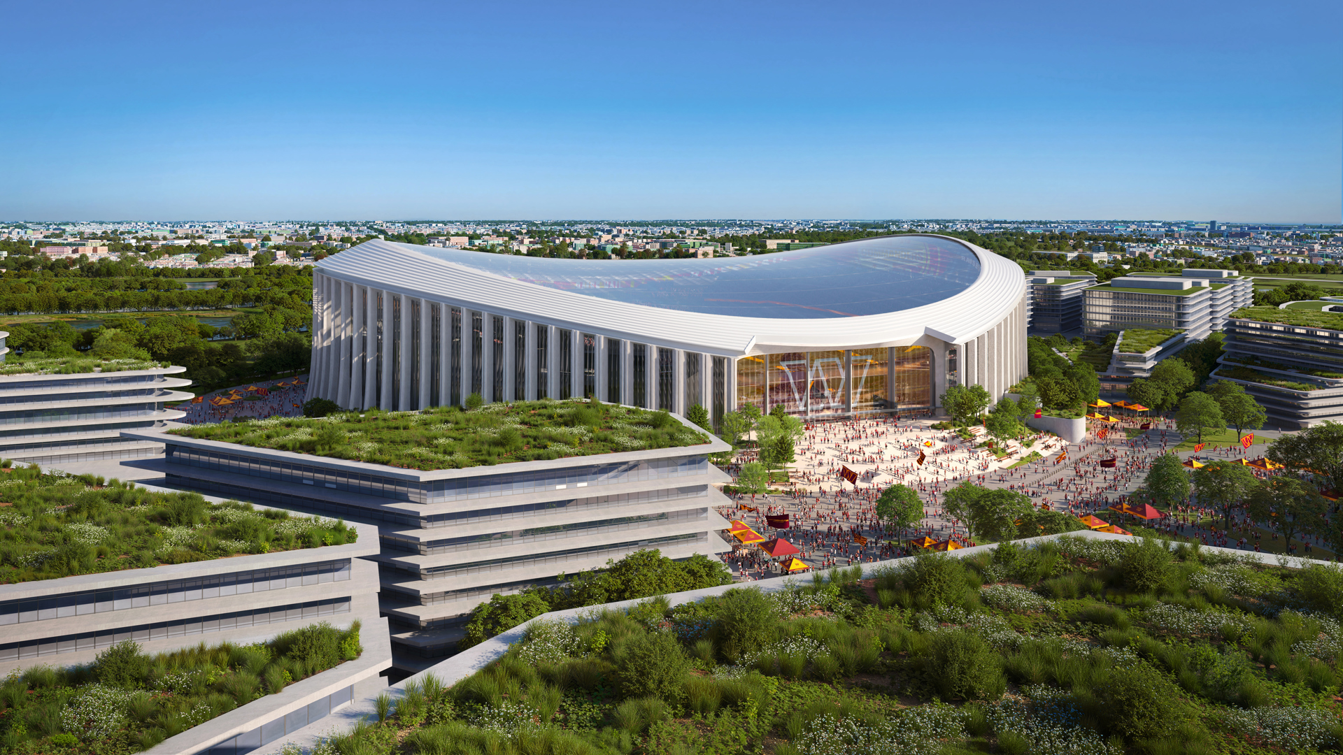 Commanders unveil stadium renderings for massive complex on old RFK ...