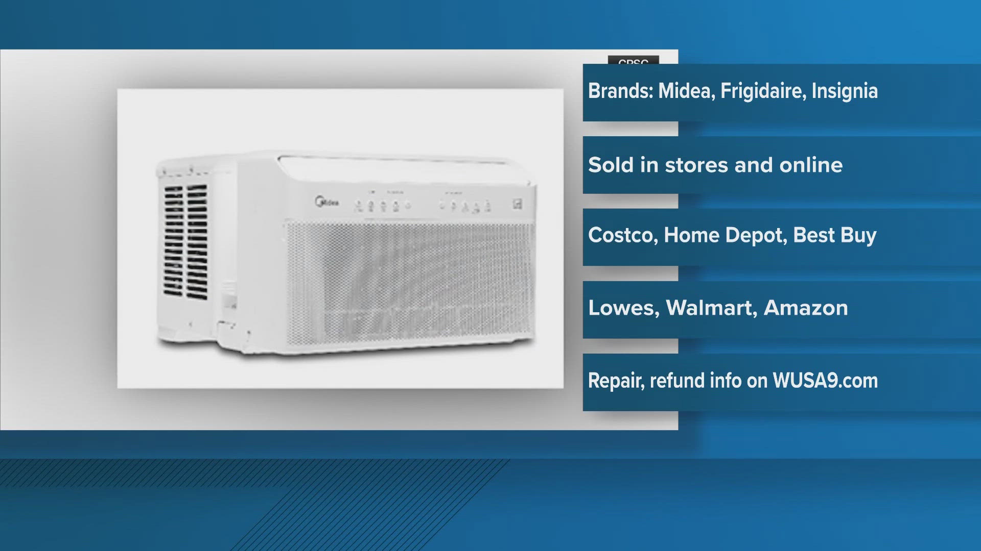 Midea air conditioner units recalled for mold risk, draining issue ...