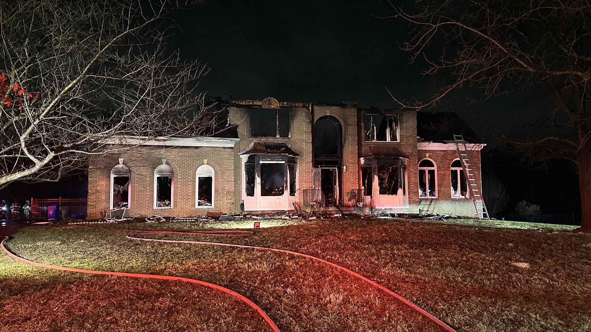 50 crew members fight house fire in Spencerville | wusa9.com