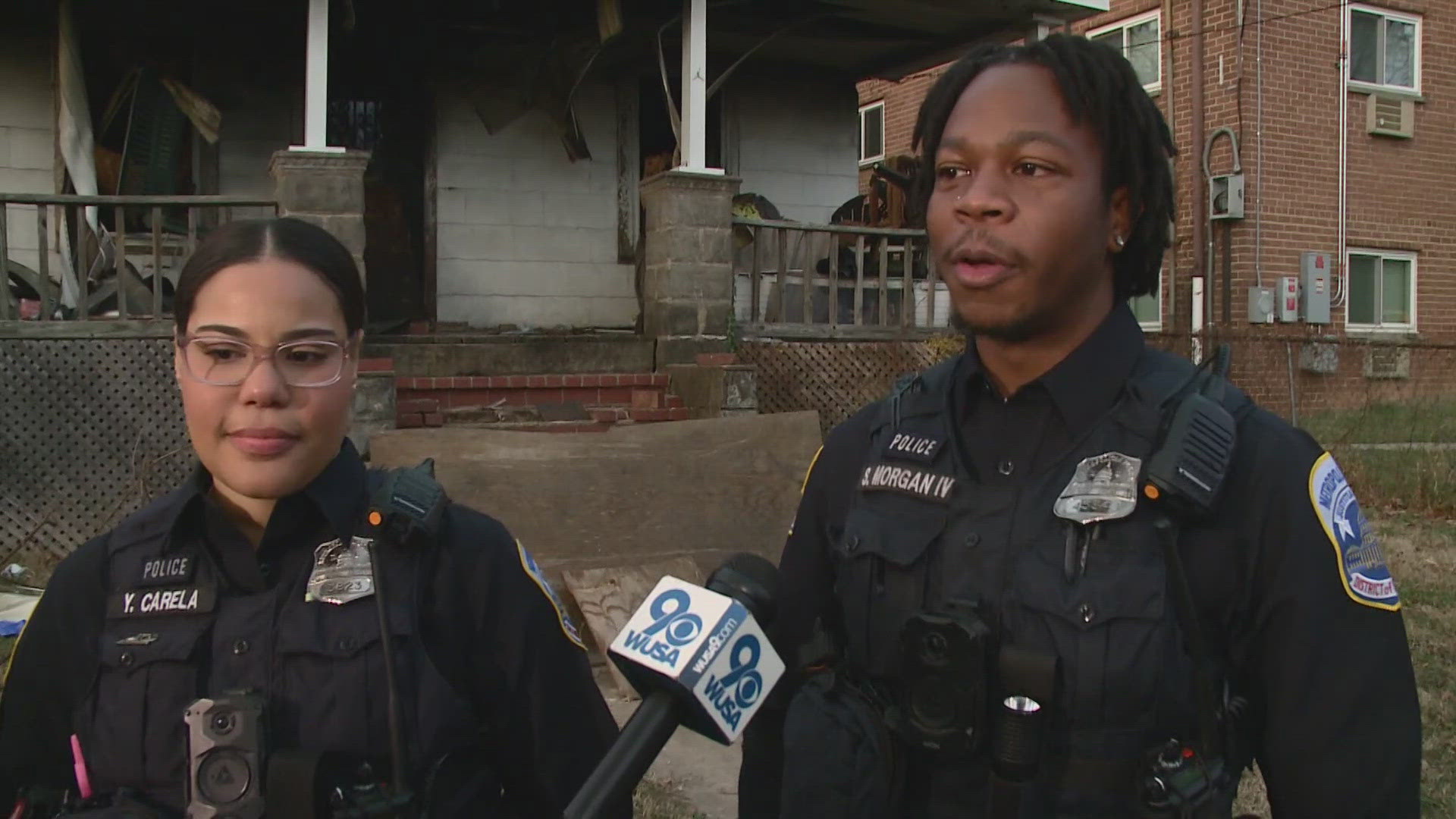 Three police officers save a man from a burning home in Southeast ...