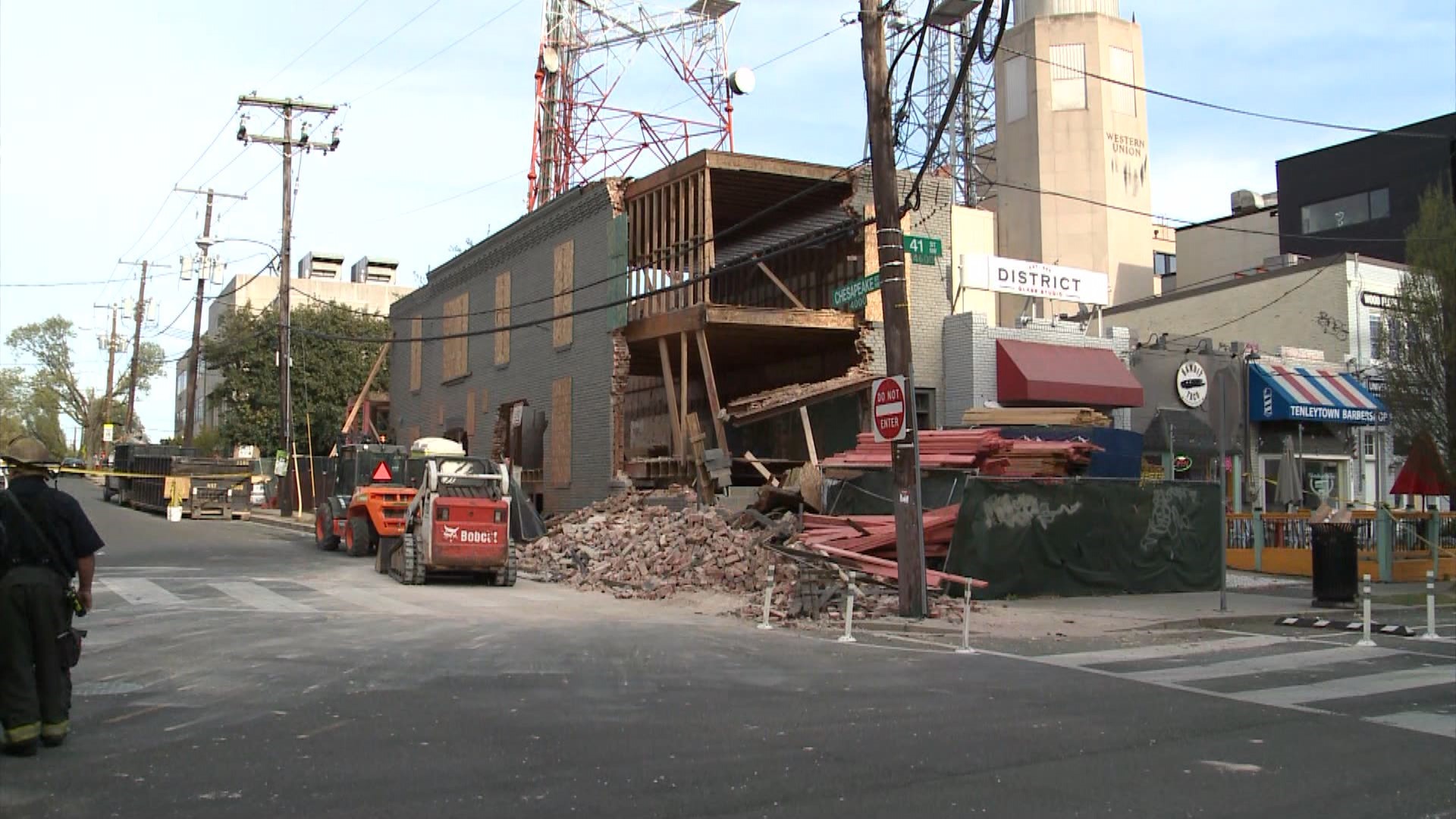 Partial Building Collapse on Chesapeake Street NW in DC | wusa9.com