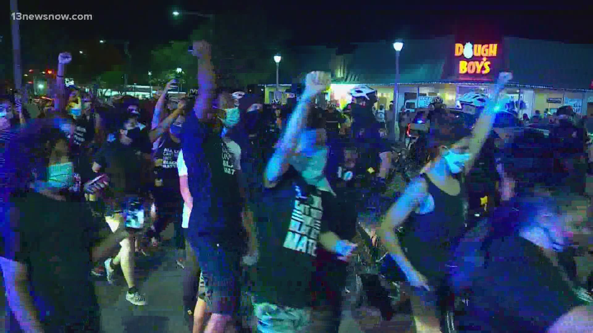 Virginia Beach police make several arrests at Black Lives Matter ...