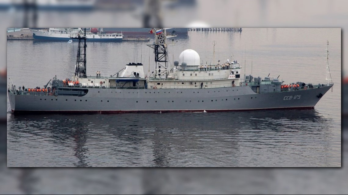 Russian spy ship 'lurking' off US coast | wusa9.com